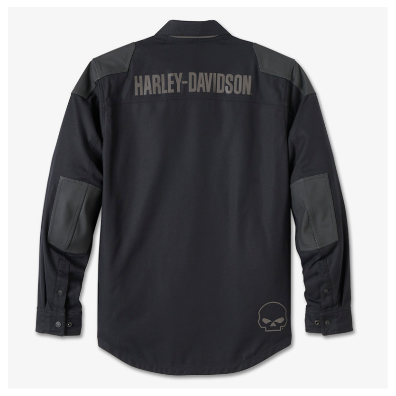 Veste de moto Willie G Skull Graphic Operative 2.0 - Harley Davidson Le ...